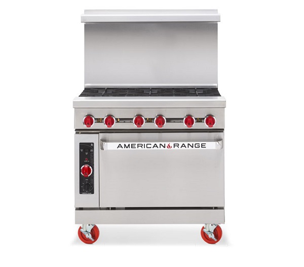 AMERICAN RANGE Floor Standing Gas 6 Open Burner with Oven AR-6 ...