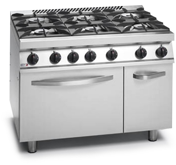 FAGOR Floor Standing Gas 6 Open Burner with Oven CG7-61 H - Peralatan ...