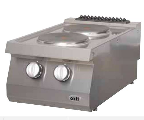 OZTI Countertop Electric 2 Burner Boiling Tops OSOE-4070 - Peralatan ...